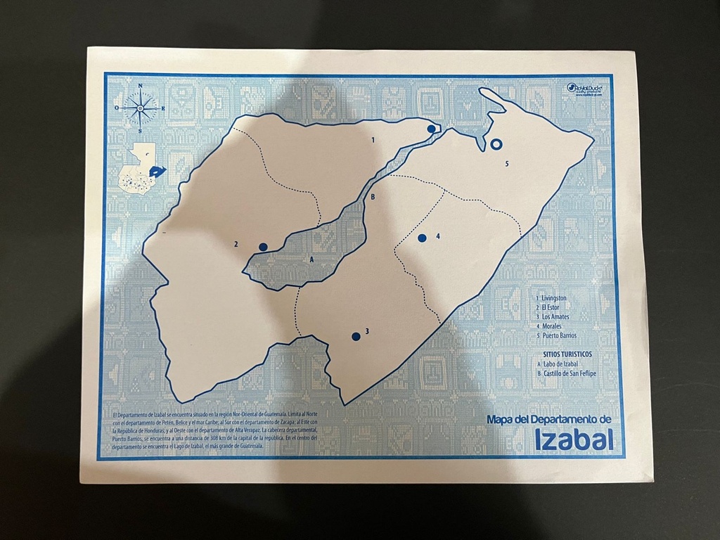 MAPA DE IZABAL | Distribuidora los escudos